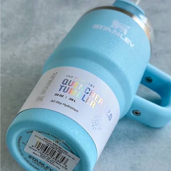 Stanley | Kitchen | Stanley Powder Blue Crush Tumbler With Handle 2 Oz ...